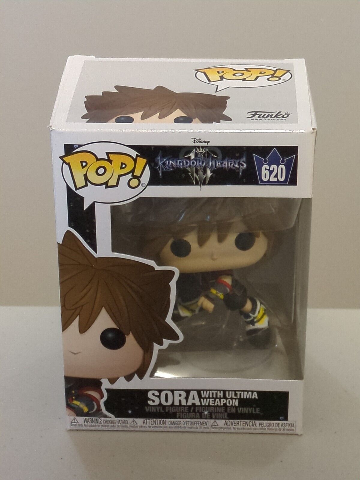 Funko Kingdom Hearts POP Disney Sora with Ultima Weapon Vinyl Figure 620 Damaged Package